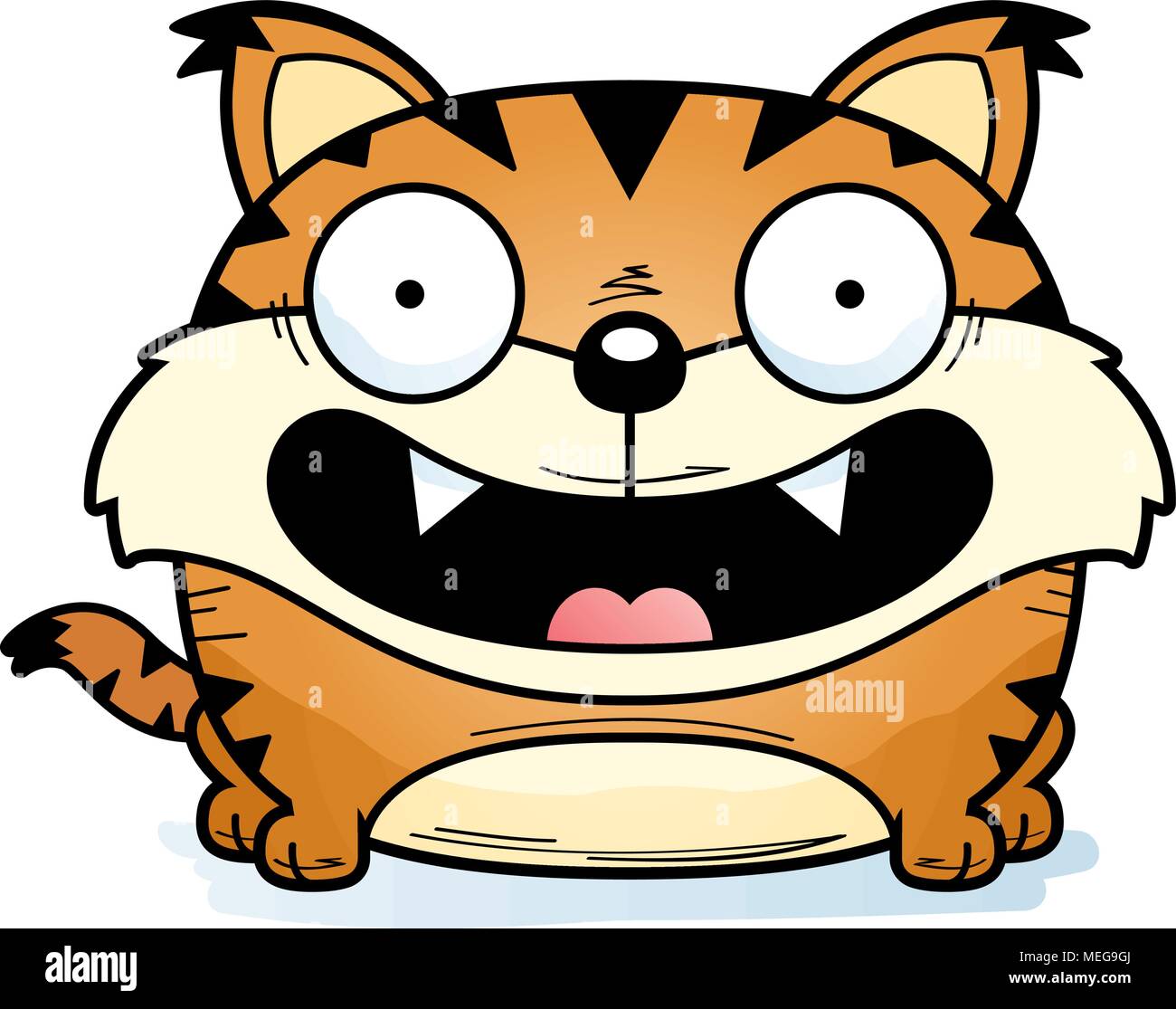 A cartoon lynx cub happy and smiling Stock Vector Image & Art - Alamy