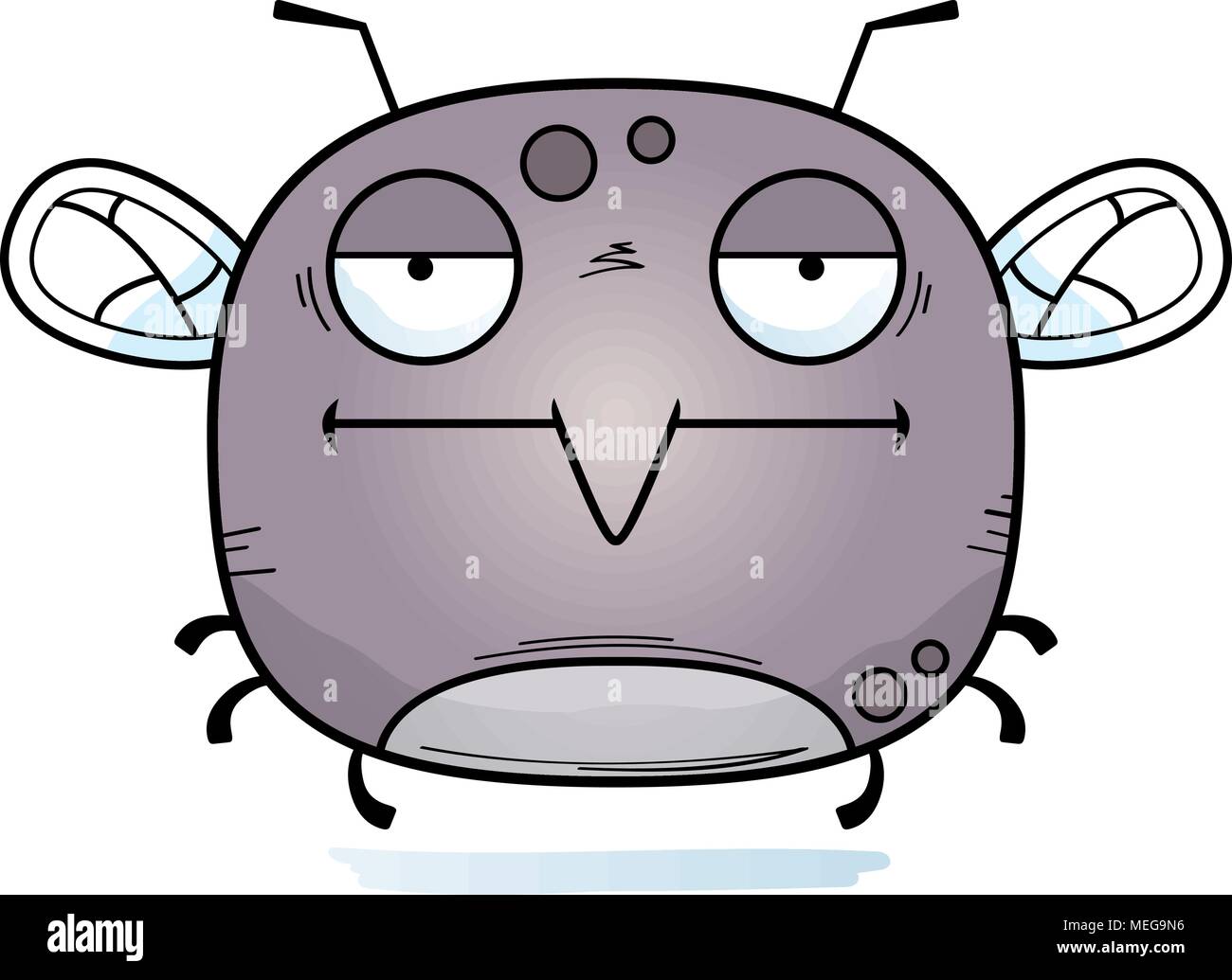 A cartoon illustration of a mosquito looking bored Stock Vector Image ...