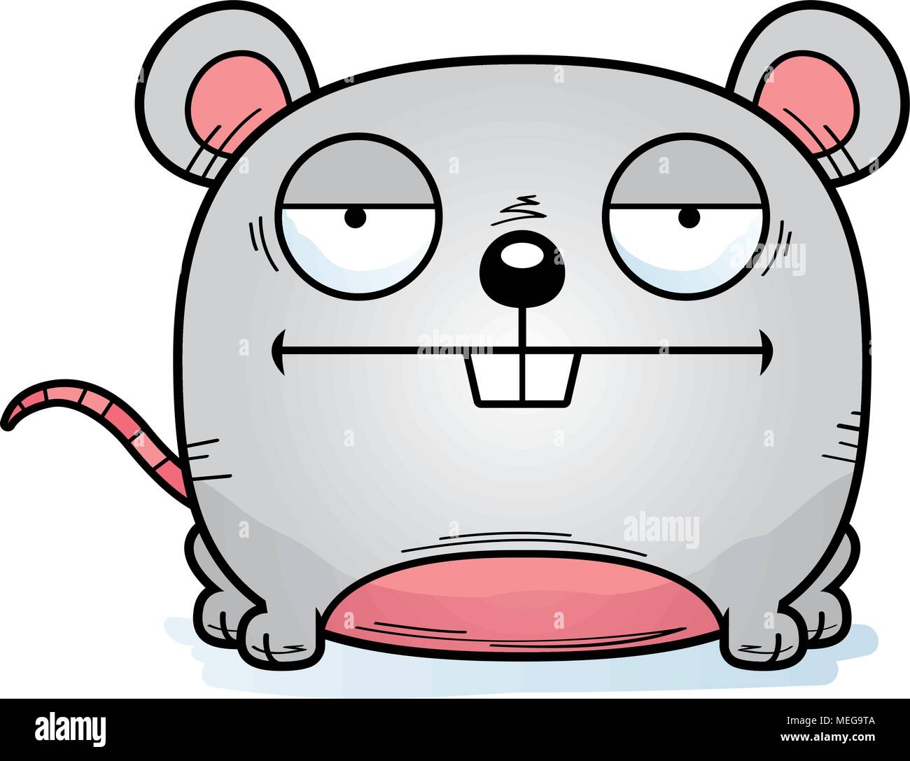 A cartoon illustration of a mouse looking calm Stock Vector Image & Art ...