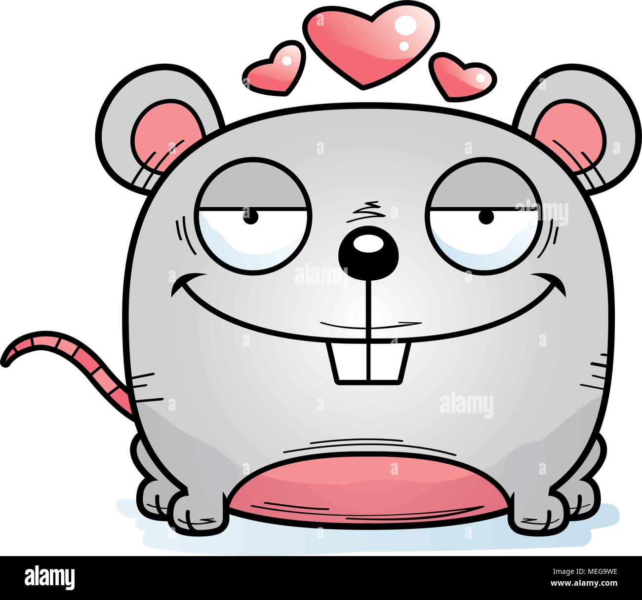 A cartoon illustration of a mouse in love Stock Vector Image & Art - Alamy