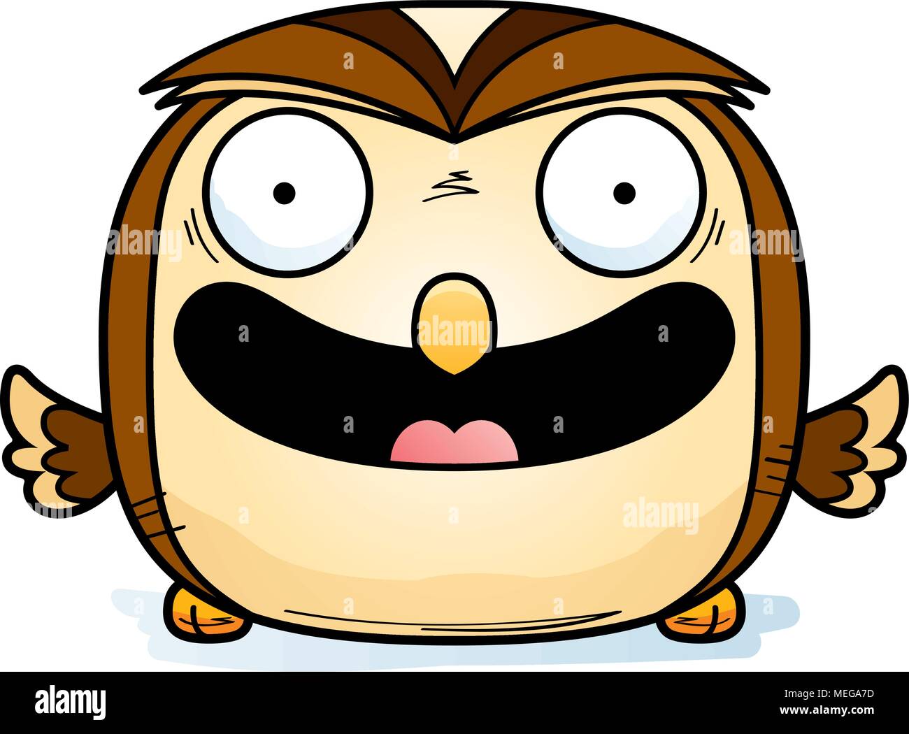 A cartoon illustration of a owl smiling Stock Vector Image & Art - Alamy