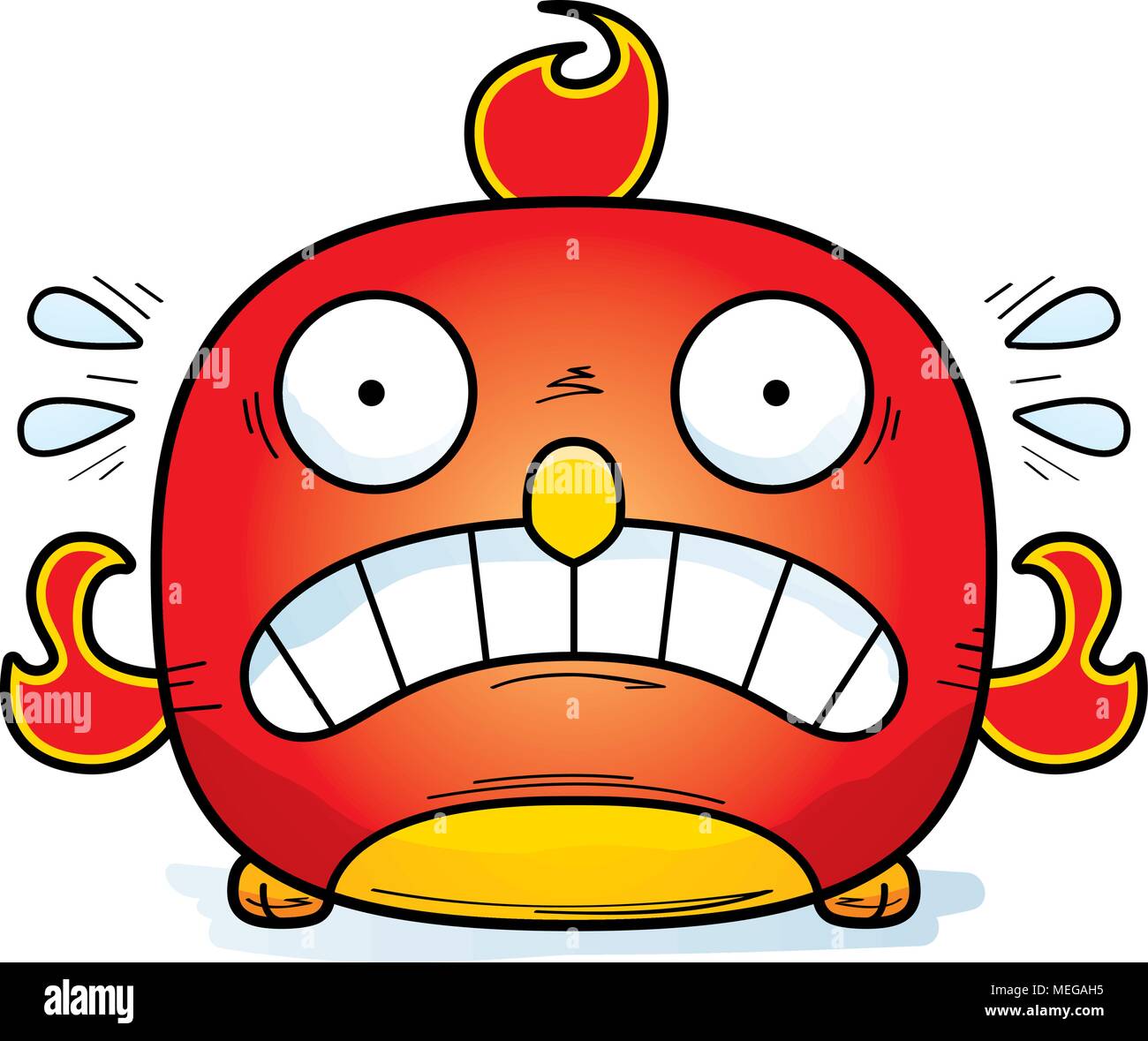 Frightened bird Stock Vector Images - Alamy