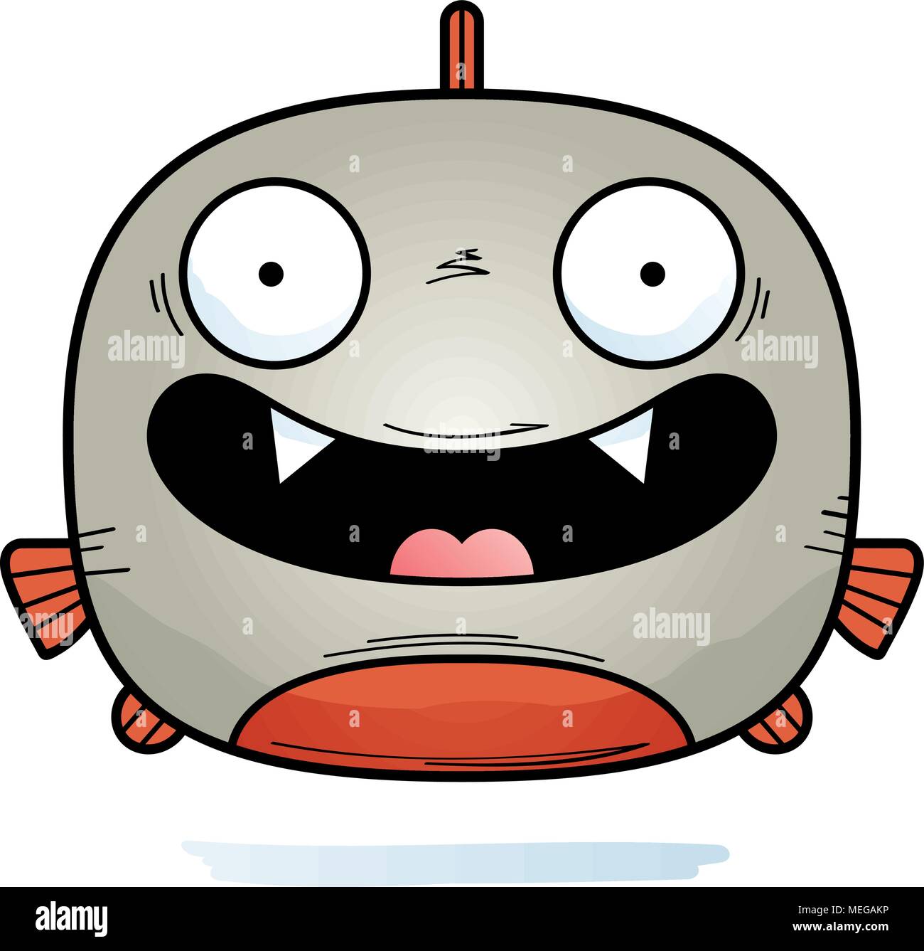 A cartoon illustration of a piranha smiling Stock Vector Image & Art ...