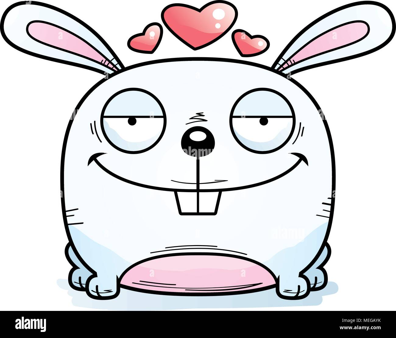 A cartoon illustration of a rabbit in love Stock Vector Image & Art - Alamy