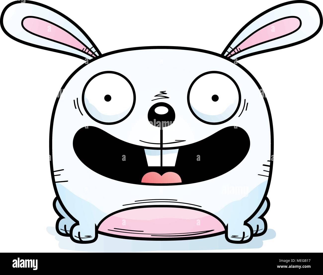 A cartoon illustration of a rabbit smiling Stock Vector Image & Art - Alamy