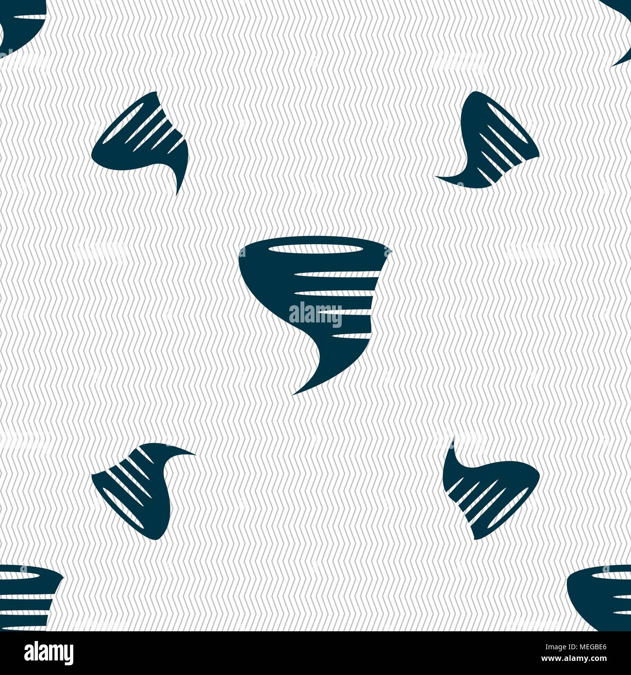 Tornado icon. Seamless pattern with geometric texture. Vector ...