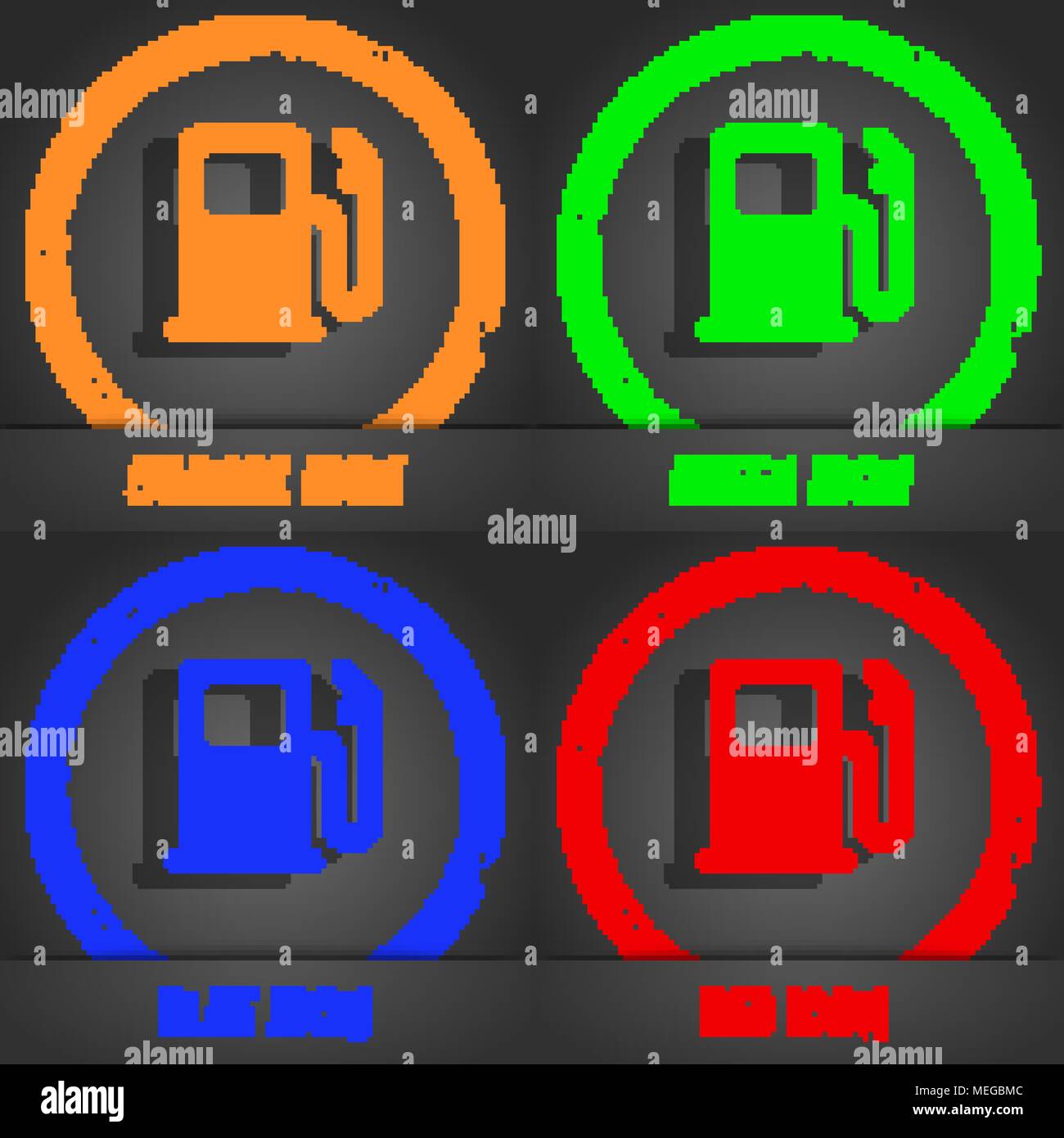 Quality fuel concept green Stock Vector Images - Alamy