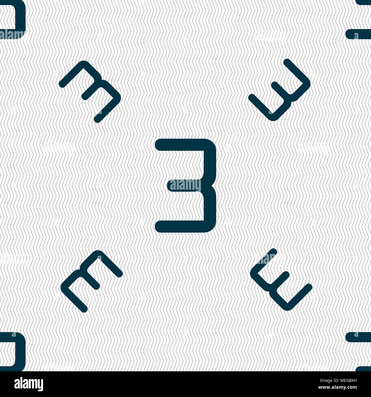 Third place award sign. Winner symbol. Step three. Seamless pattern ...