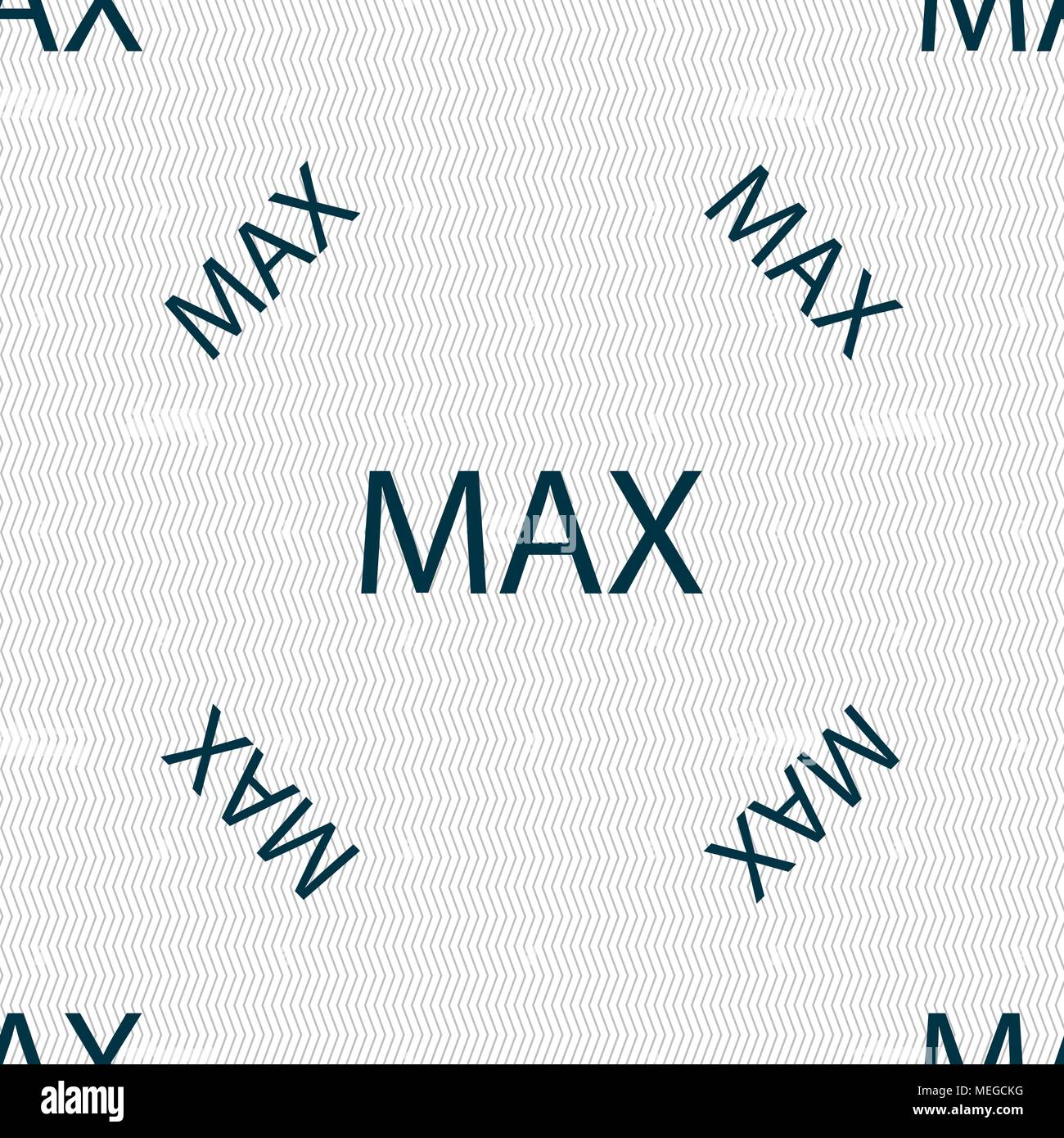 maximum sign icon. Seamless pattern with geometric texture. Vector ...