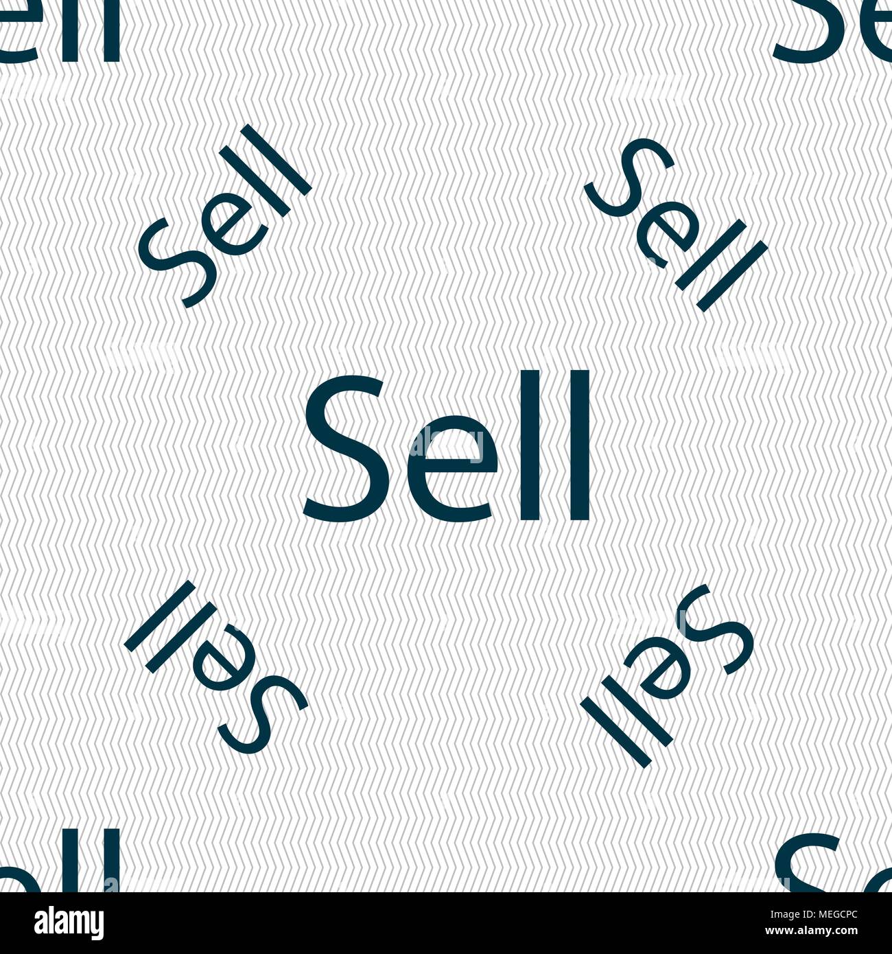 Sell sign icon. Contributor earnings button. Seamless pattern with ...