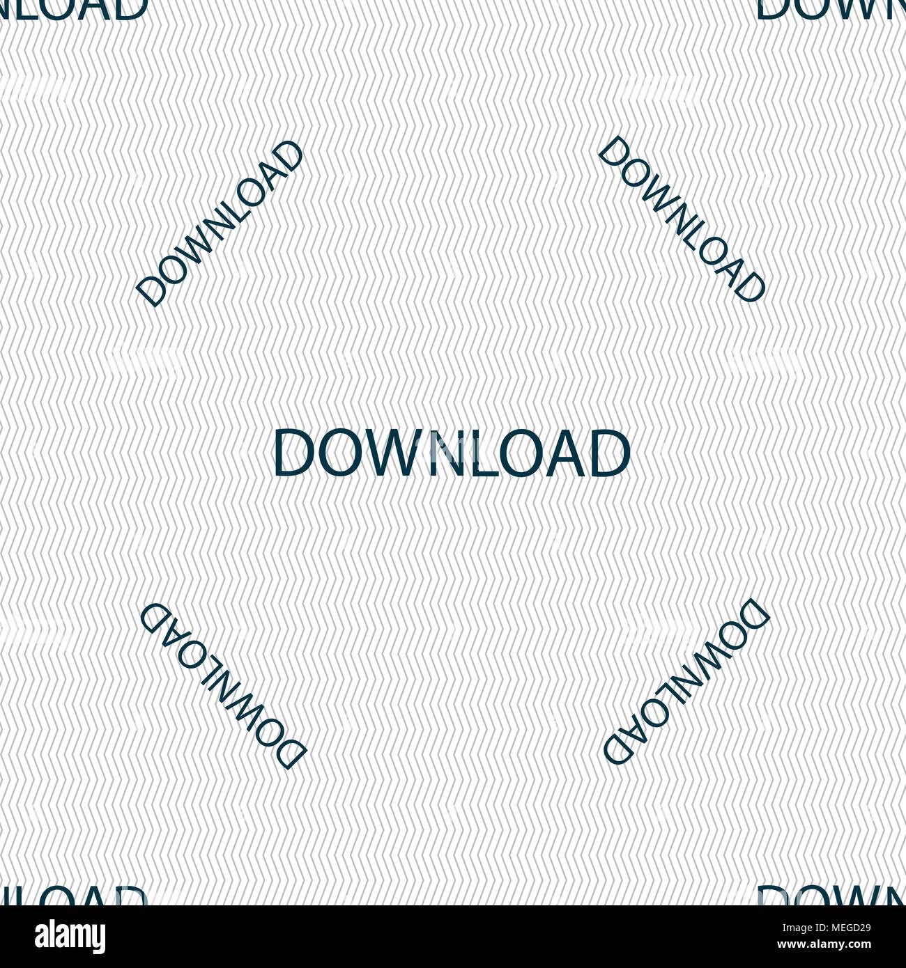 Download icon. Upload button. Load symbol. Seamless pattern with ...
