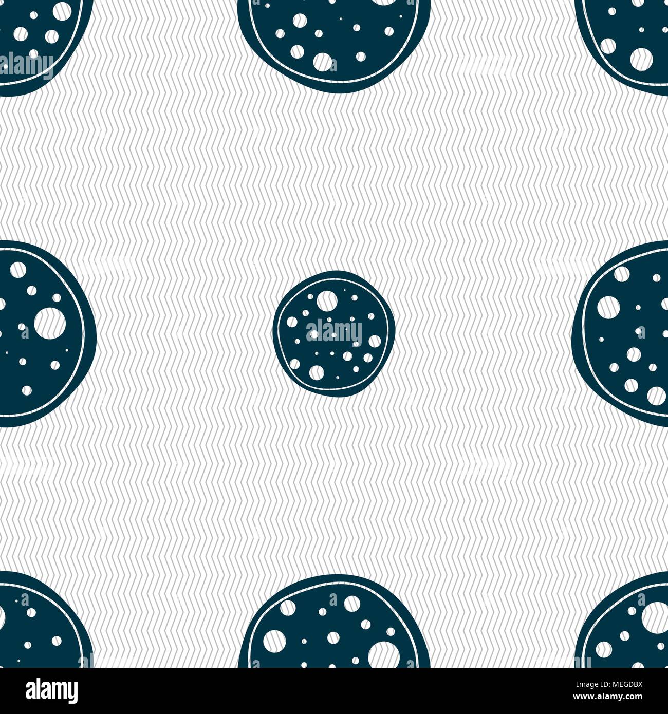 Pizza Icon. Seamless abstract background with geometric shapes. Vector ...