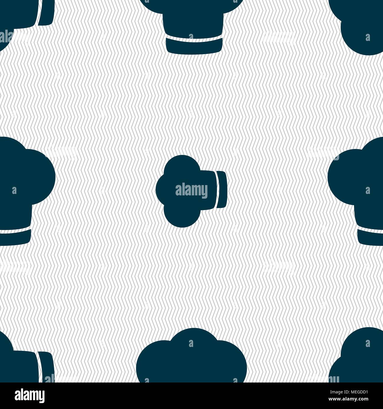 Chef hat sign icon. Cooking symbol. Cooks hat. Seamless abstract ...