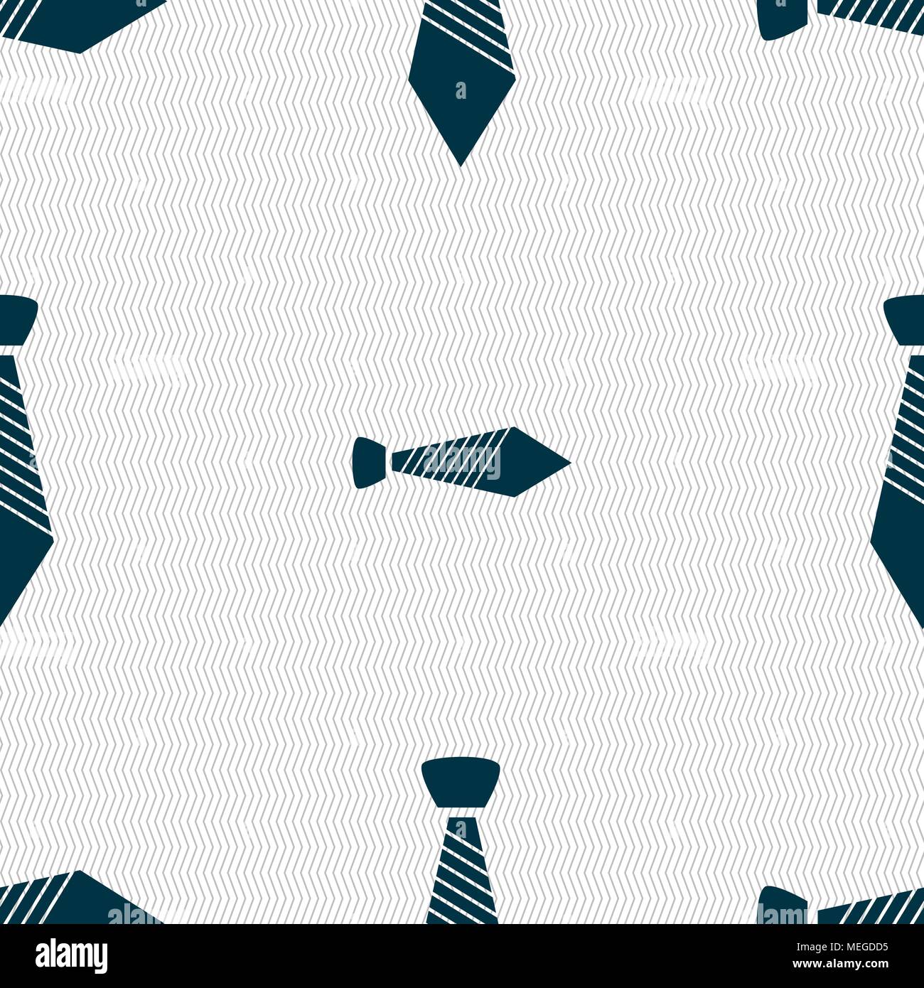 Tie sign icon. Business clothes symbol. Seamless abstract background ...