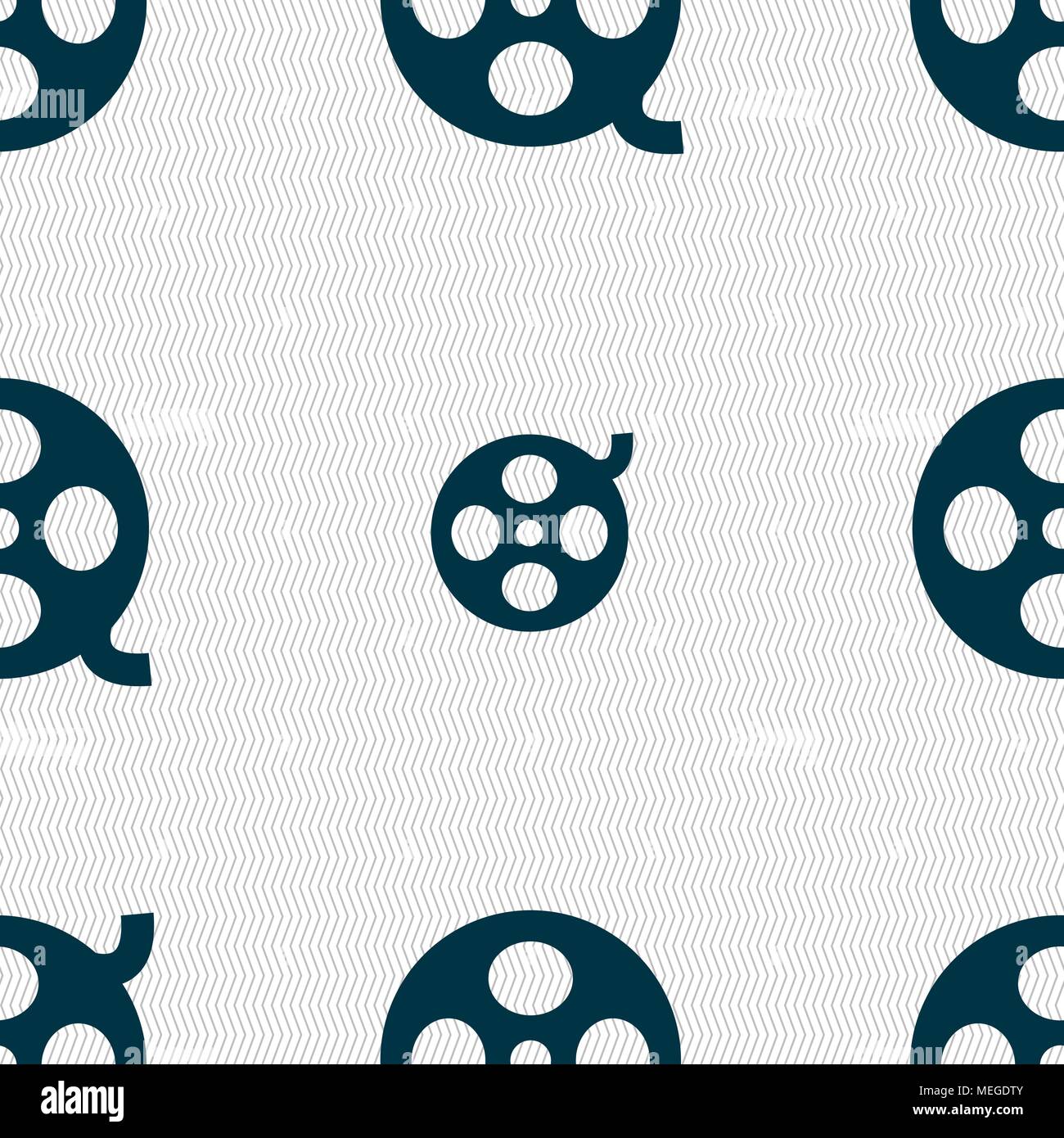 Video sign icon. frame symbol. Seamless abstract background with ...