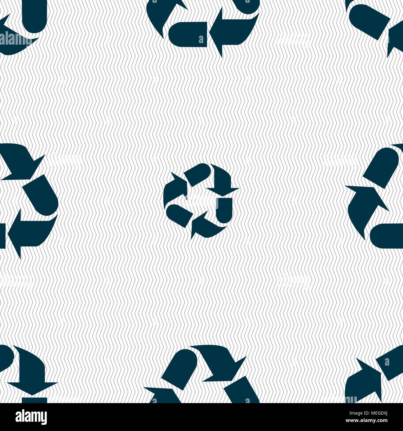 processing icon sign. Seamless abstract background with geometric ...