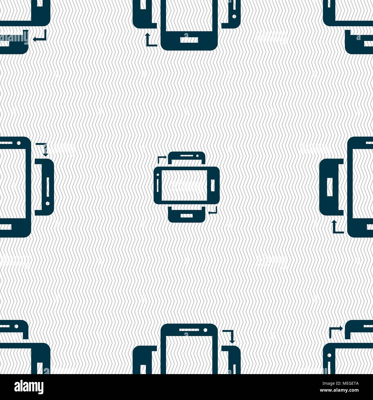 Synchronization sign icon. smartphones sync symbol. Data exchange ...