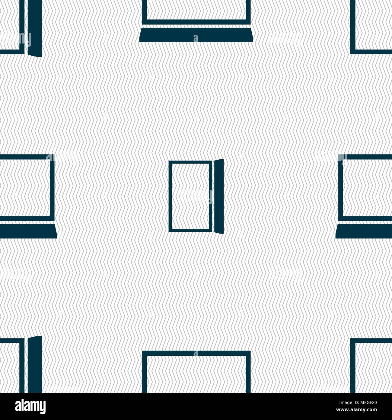 Laptop sign icon. Notebook pc symbol. Seamless abstract background with ...