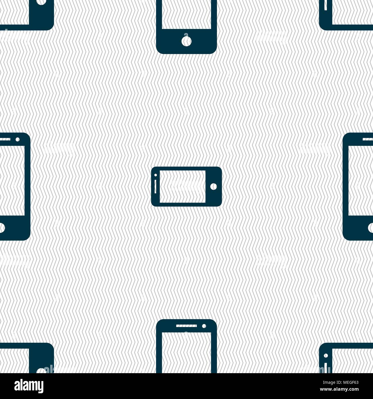 Smartphone sign icon. Support symbol. Call center. Seamless abstract ...