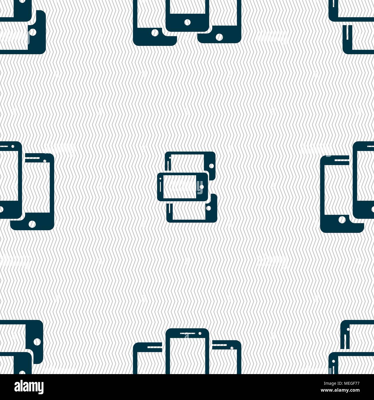 Smartphone sign icon. Support symbol. Call center. Seamless abstract ...