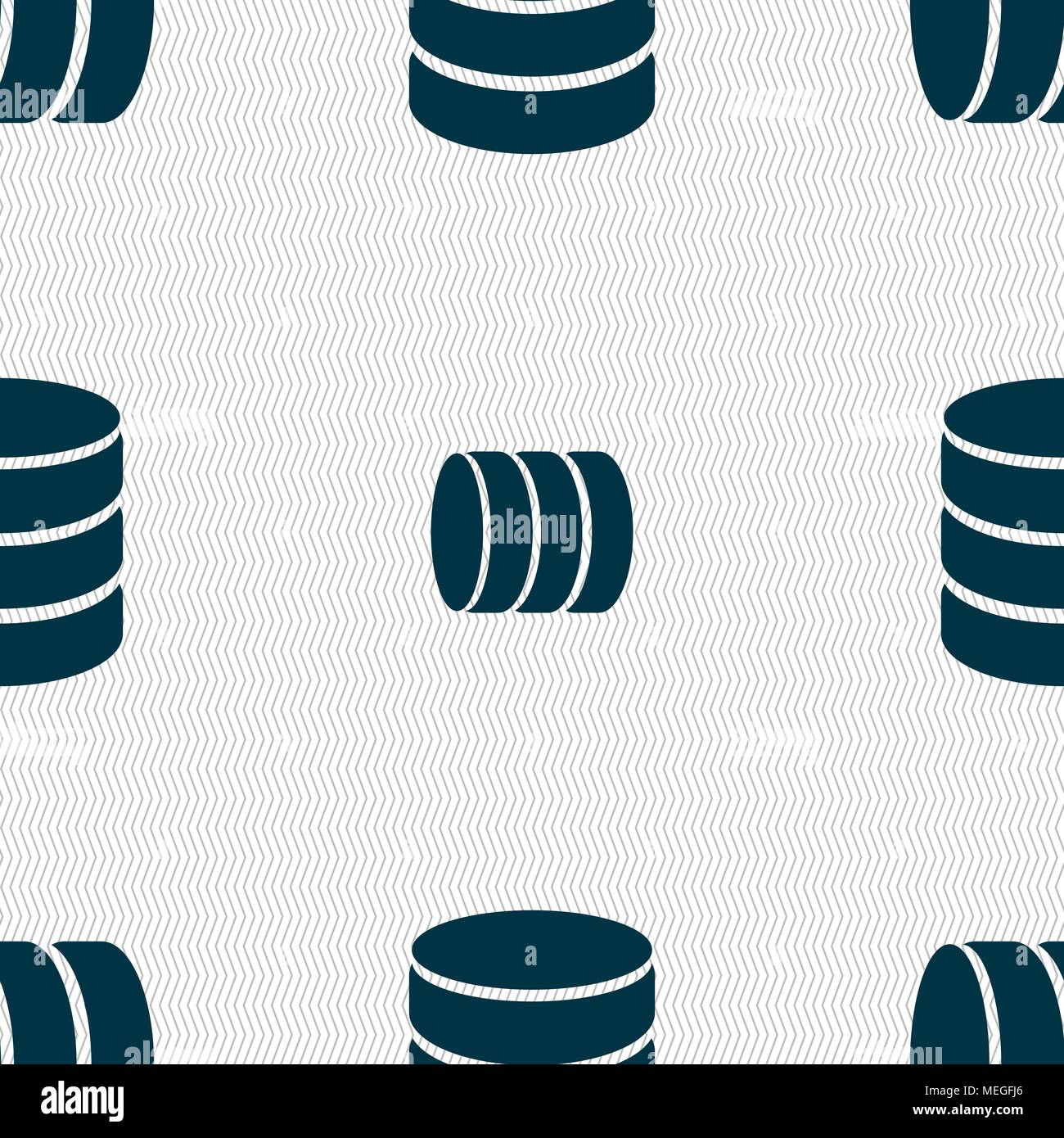 Hard disk and database sign icon. flash drive stick symbol. Seamless ...