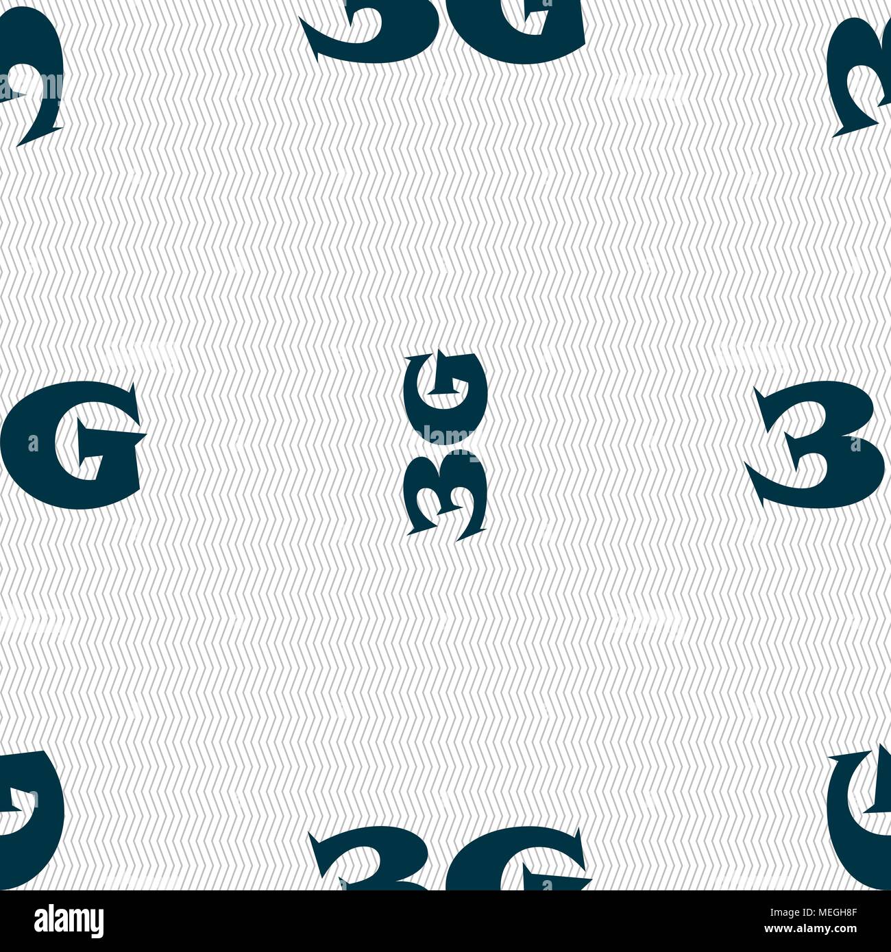 3G sign icon. Mobile telecommunications technology symbol. Seamless ...