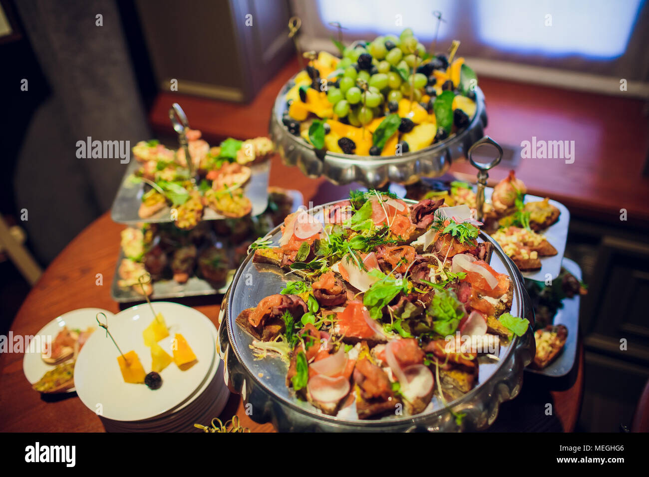 Food Buffet Catering Dining Eating color diet Stock Photo - Alamy