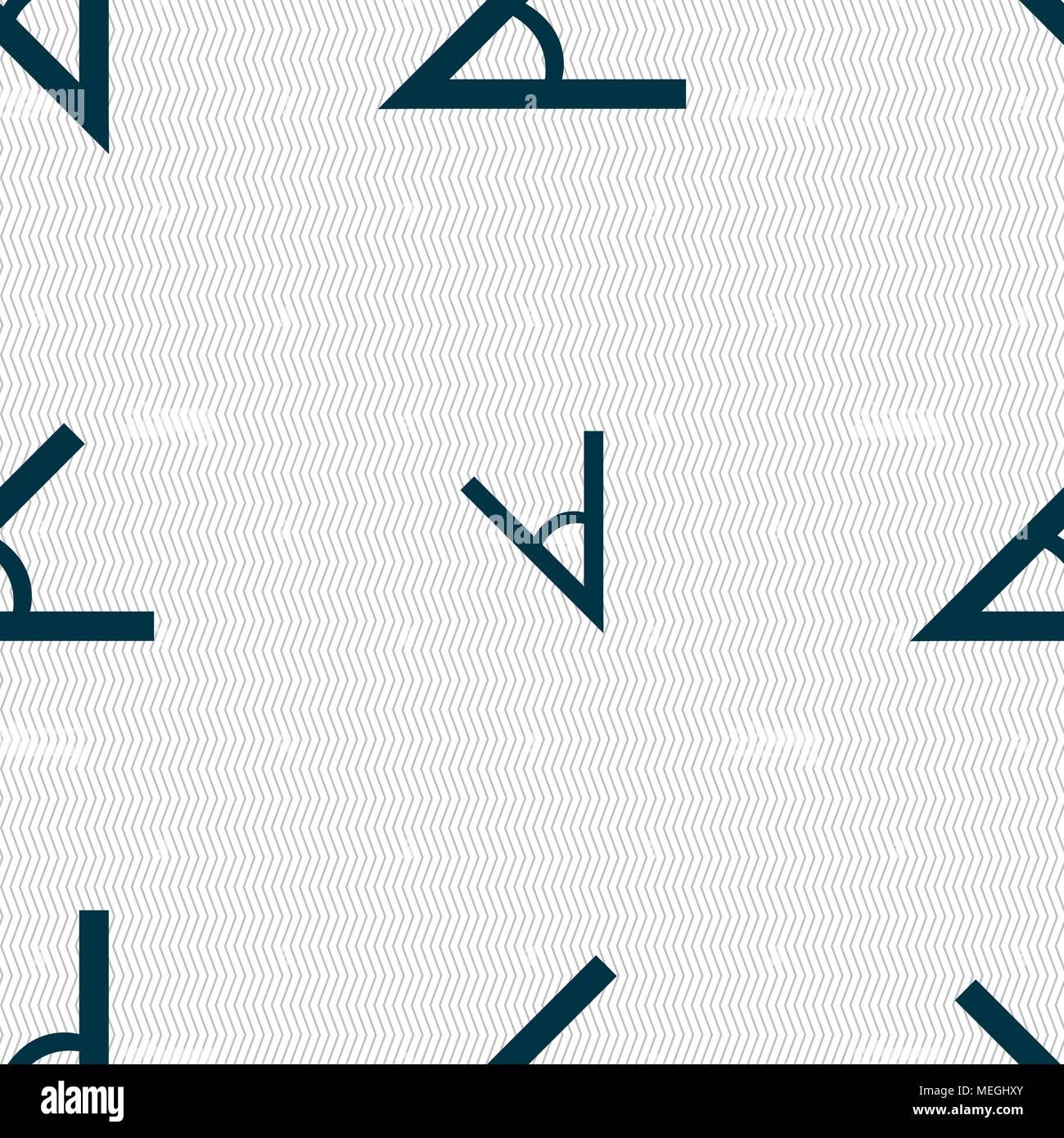 Angle 45 degrees icon sign. Seamless abstract background with geometric ...