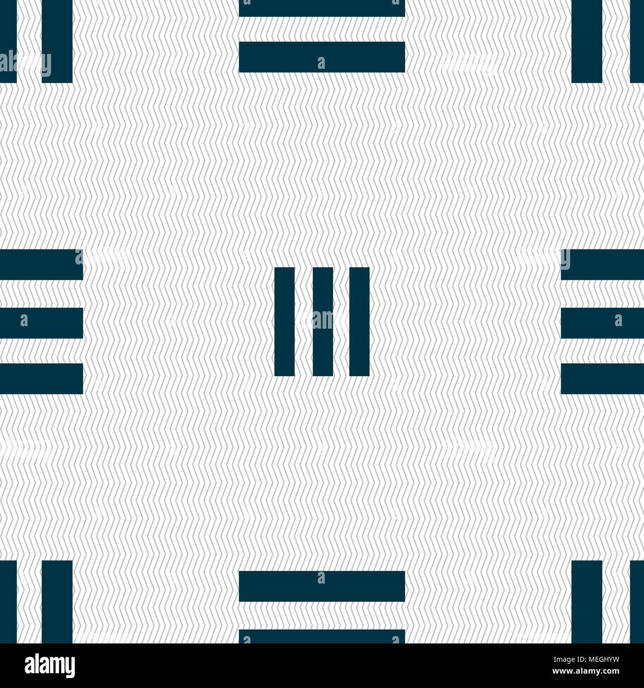 Align text to the width icon sign. Seamless abstract background with ...