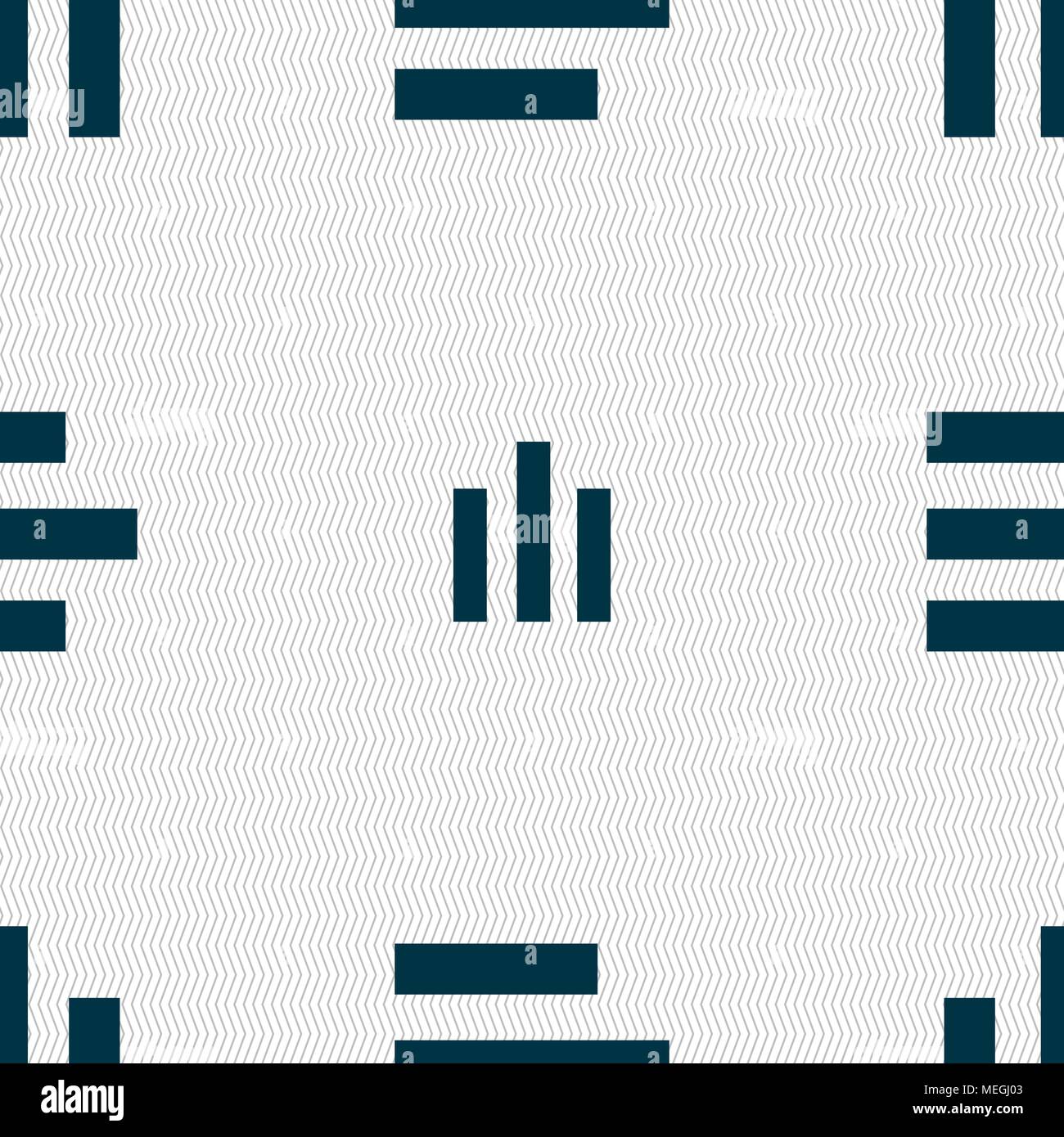 Left-aligned icon sign. Seamless abstract background with geometric ...