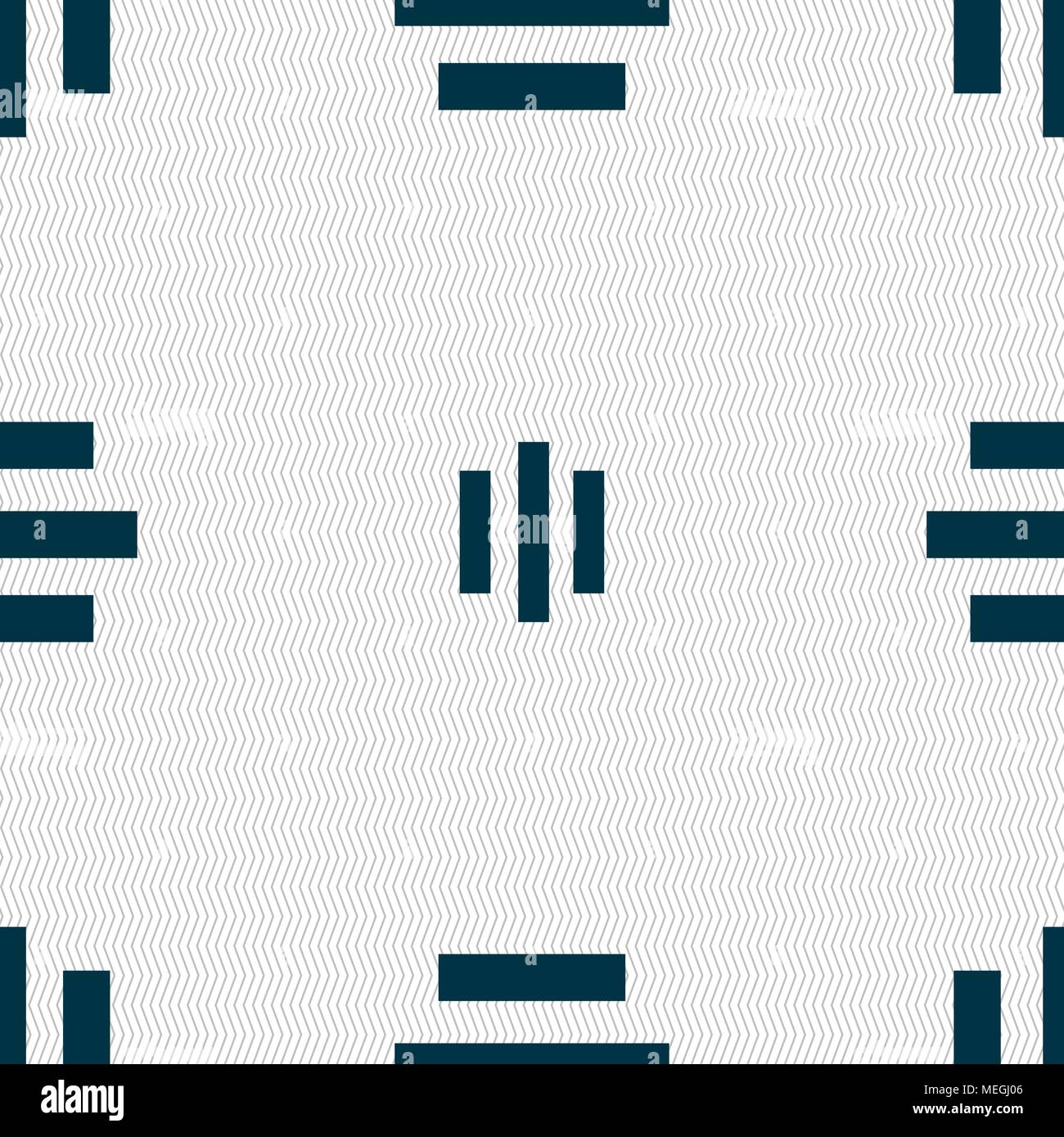 Center alignment icon sign. Seamless abstract background with geometric ...