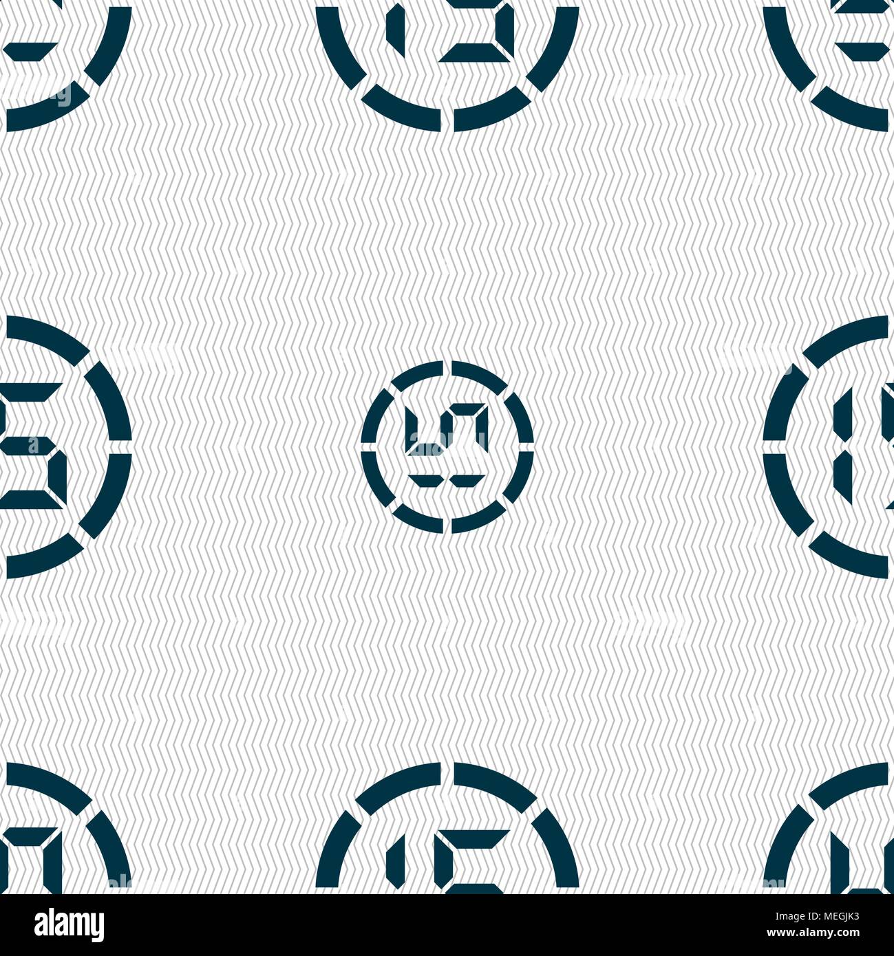 15 second stopwatch icon sign. Seamless abstract background with ...