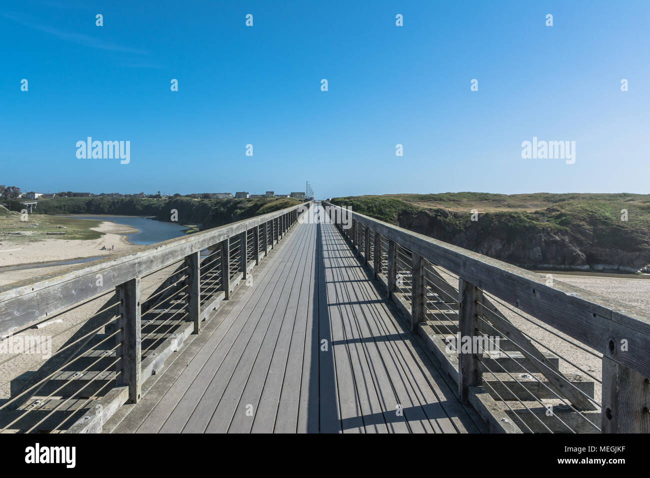 Pedestrian bridge in fort bragg hi-res stock photography and images - Alamy