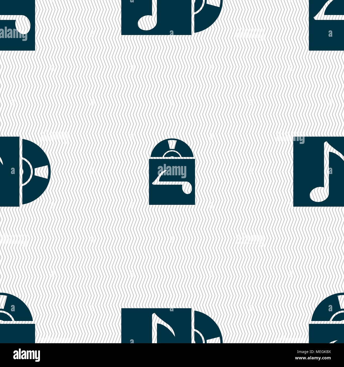 cd player icon sign. Seamless abstract background with geometric shapes ...