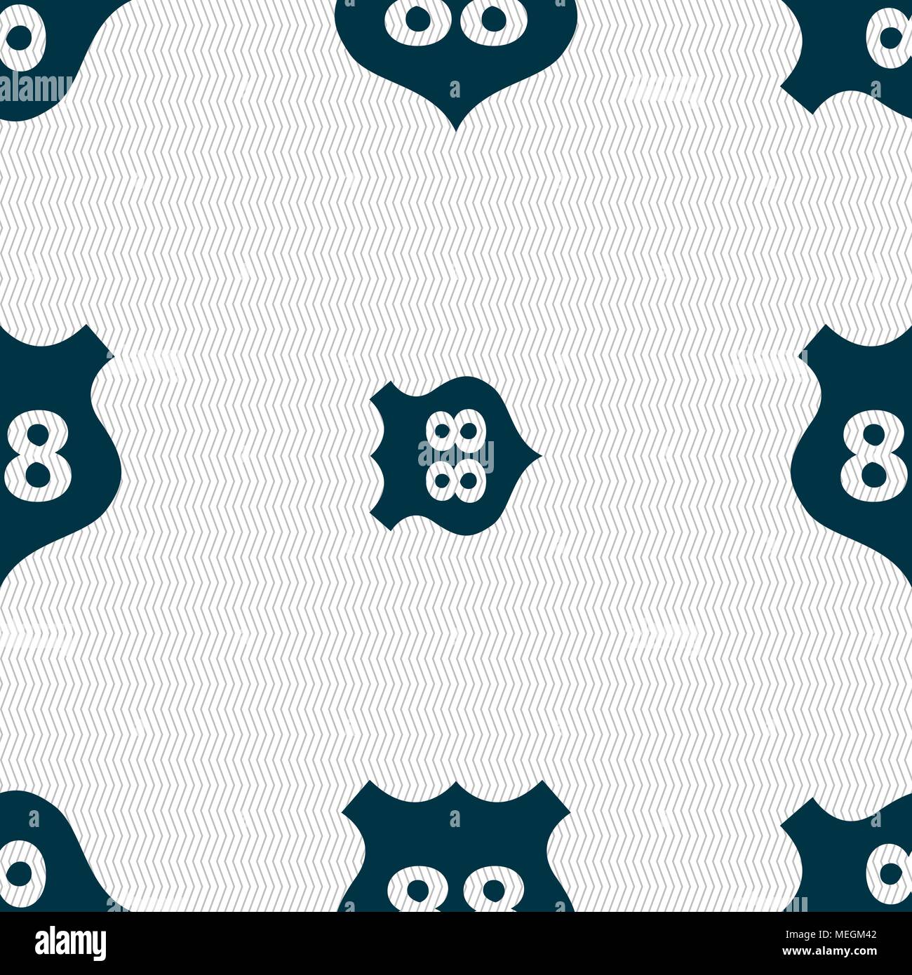 Route 88 highway icon sign. Seamless abstract background with geometric ...