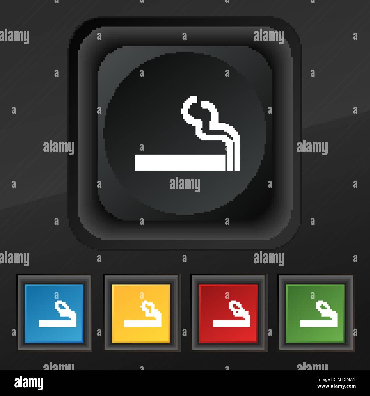 Attention smokers Stock Vector Images - Alamy