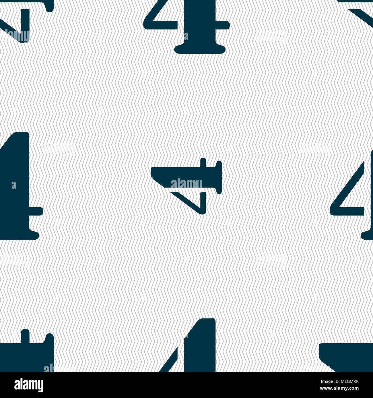 number four icon sign. Seamless abstract background with geometric ...