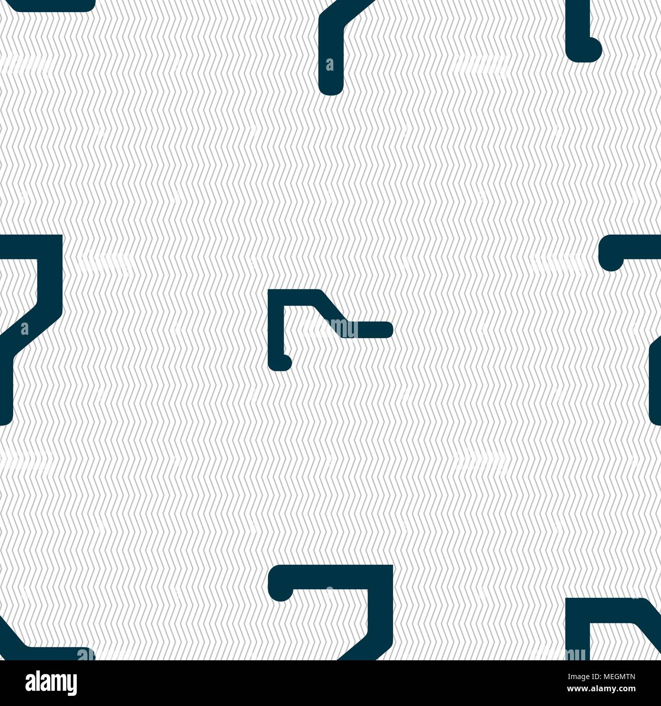 number seven icon sign. Seamless abstract background with geometric ...