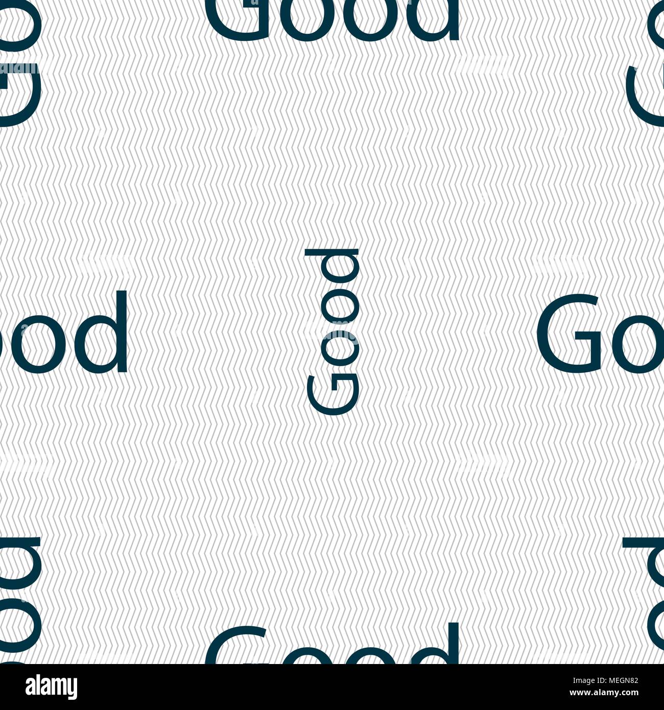 Good sign icon. Seamless abstract background with geometric shapes ...
