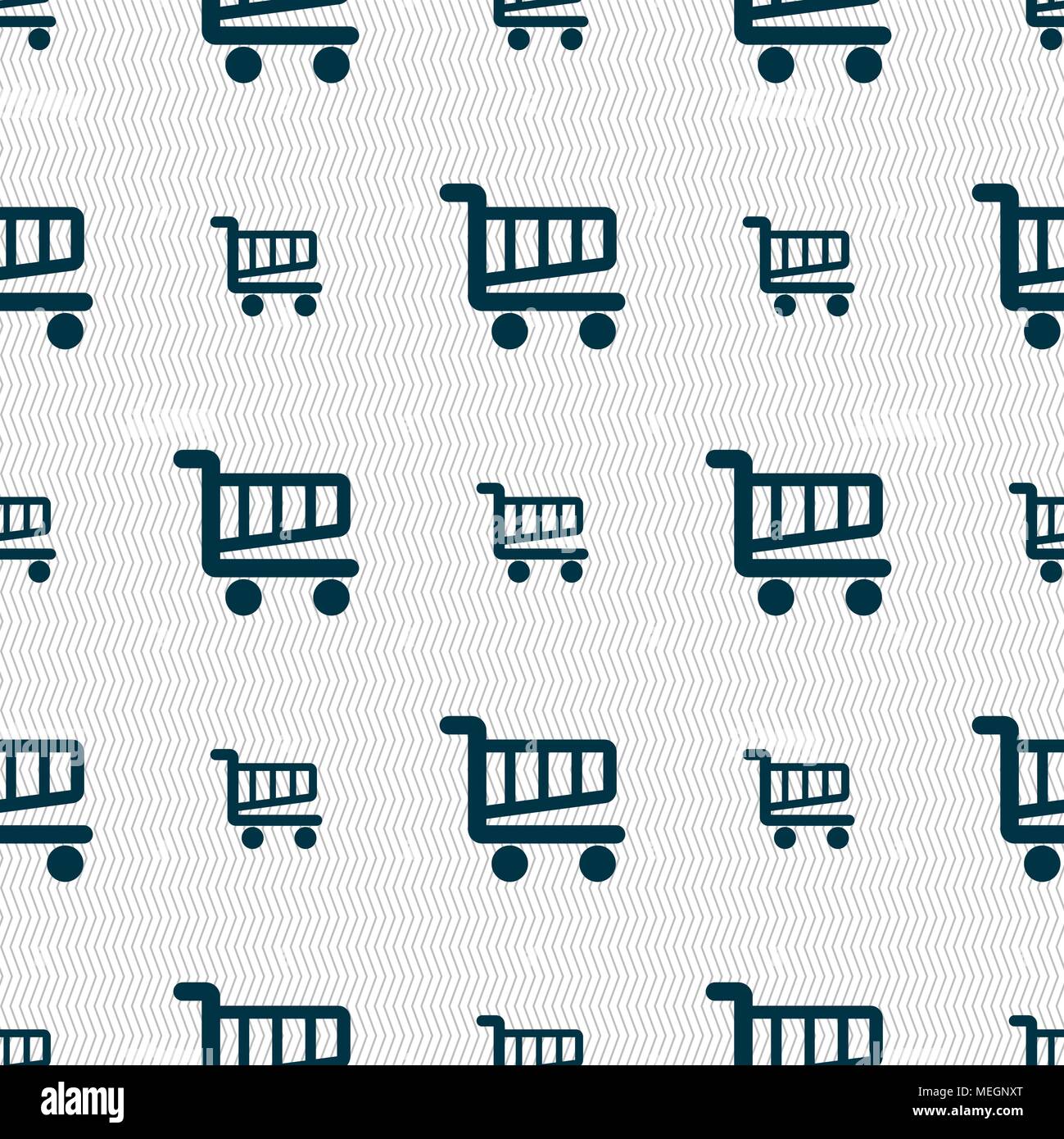 Shopping Cart sign icon. Online buying button. Seamless abstract ...
