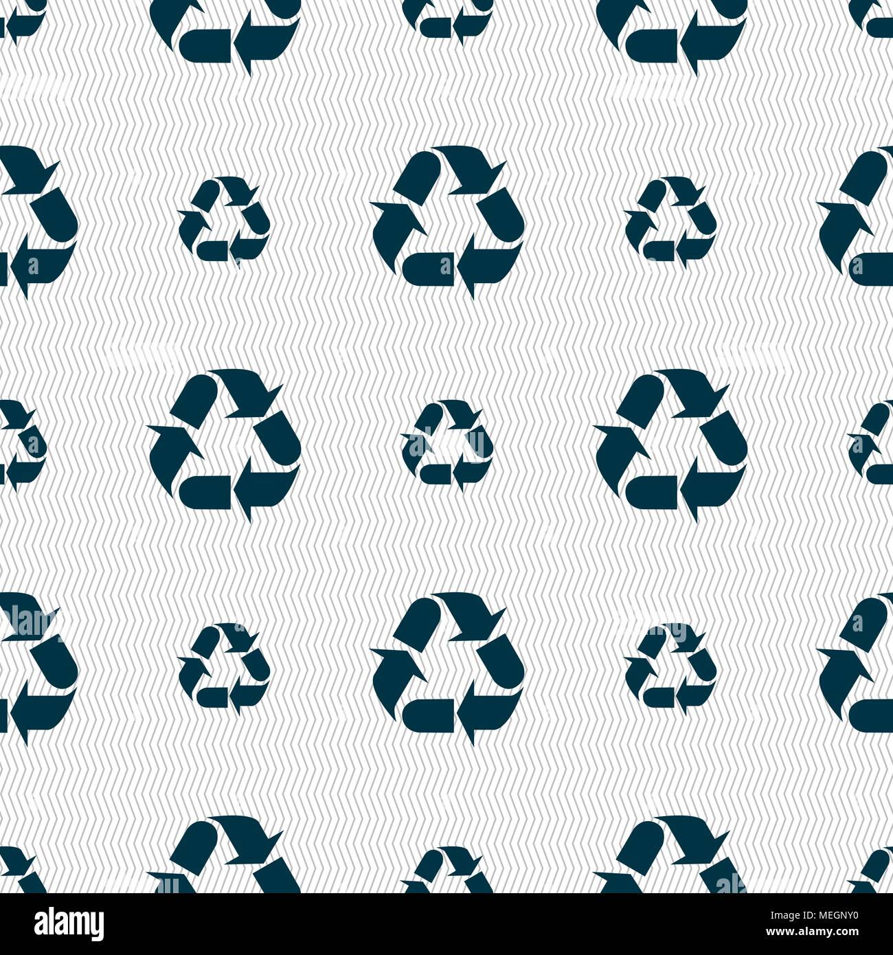 processing icon sign. Seamless abstract background with geometric ...
