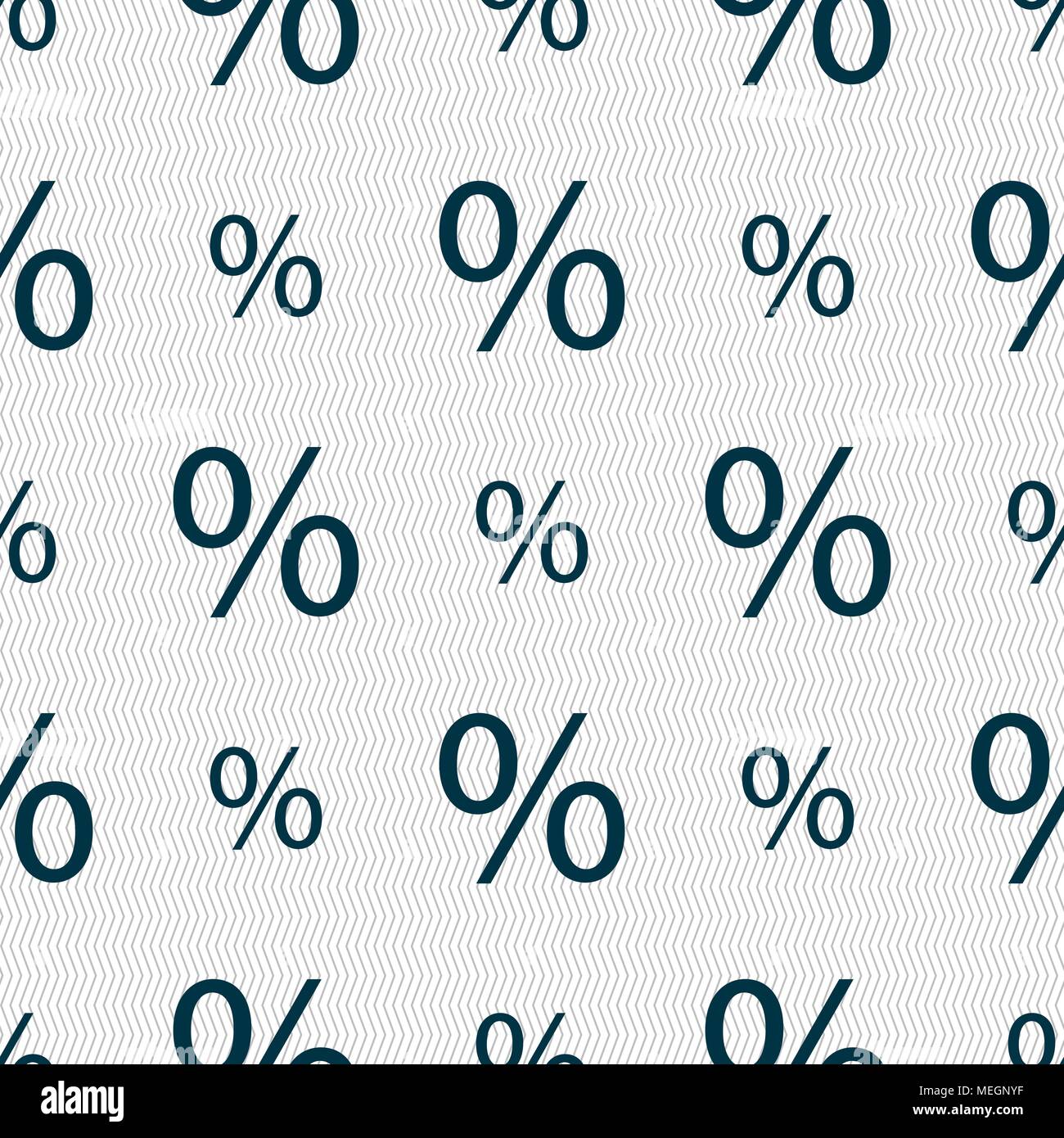 Discount percent sign icon. Modern interface website buttons. Seamless ...