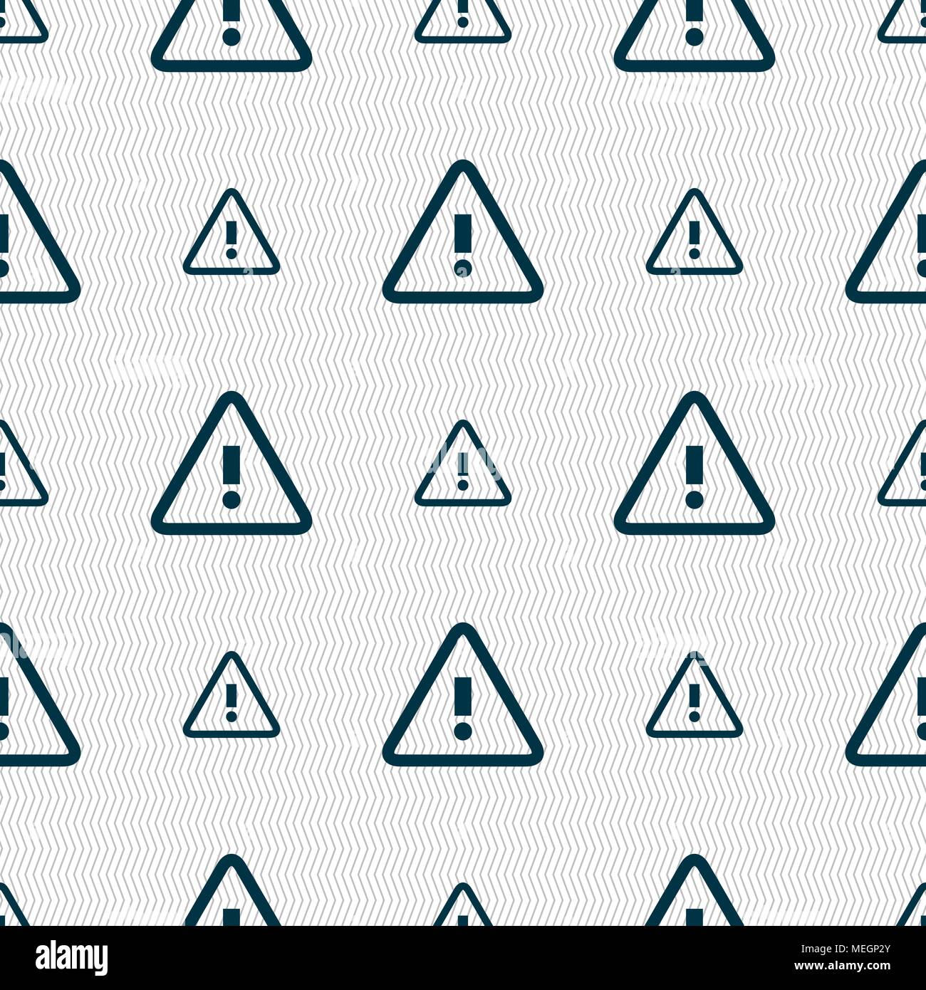 Attention caution sign icon. Exclamation mark. Hazard warning symbol ...