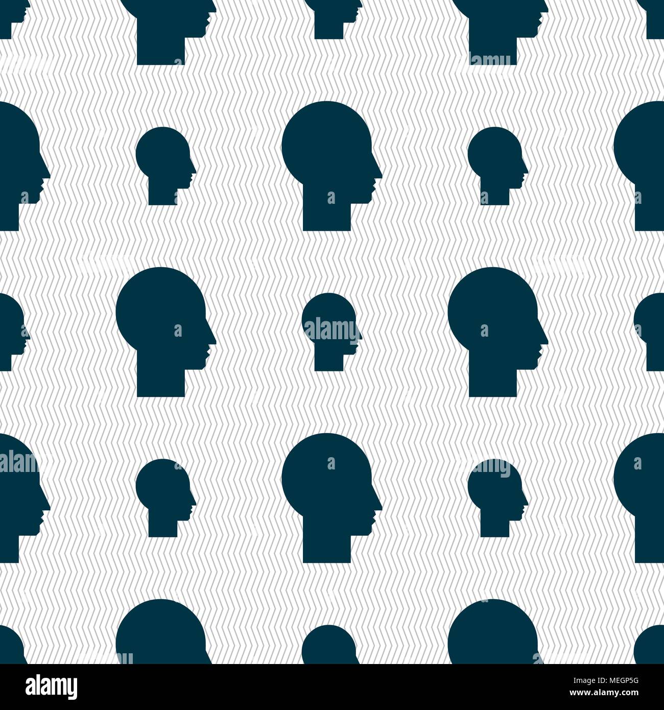 User sign icon. Person symbol. Set colourful buttons. Seamless abstract ...