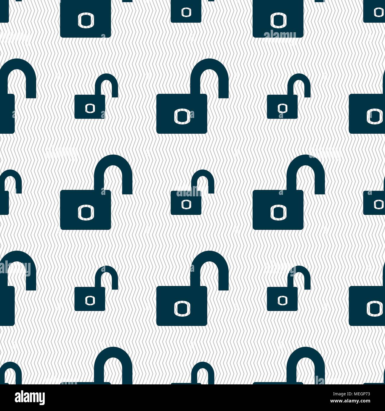Lock sign icon. Locker symbol. Seamless abstract background with ...