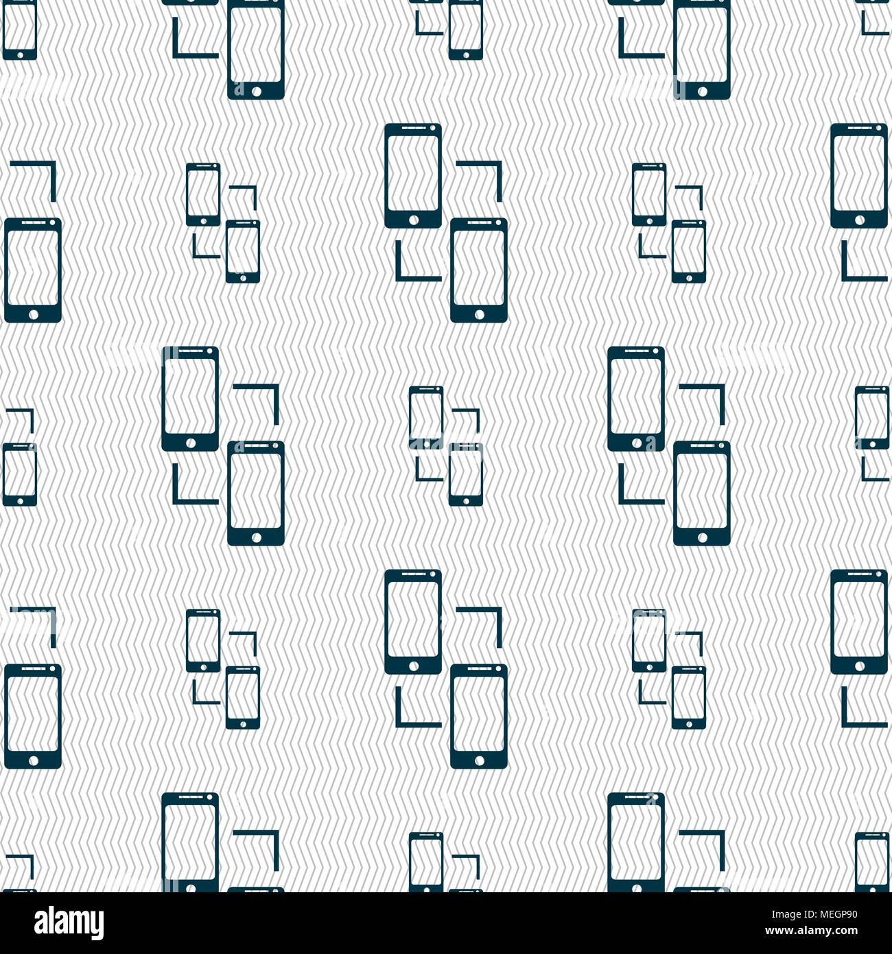 Synchronization sign icon. communicators sync symbol. Data exchange ...