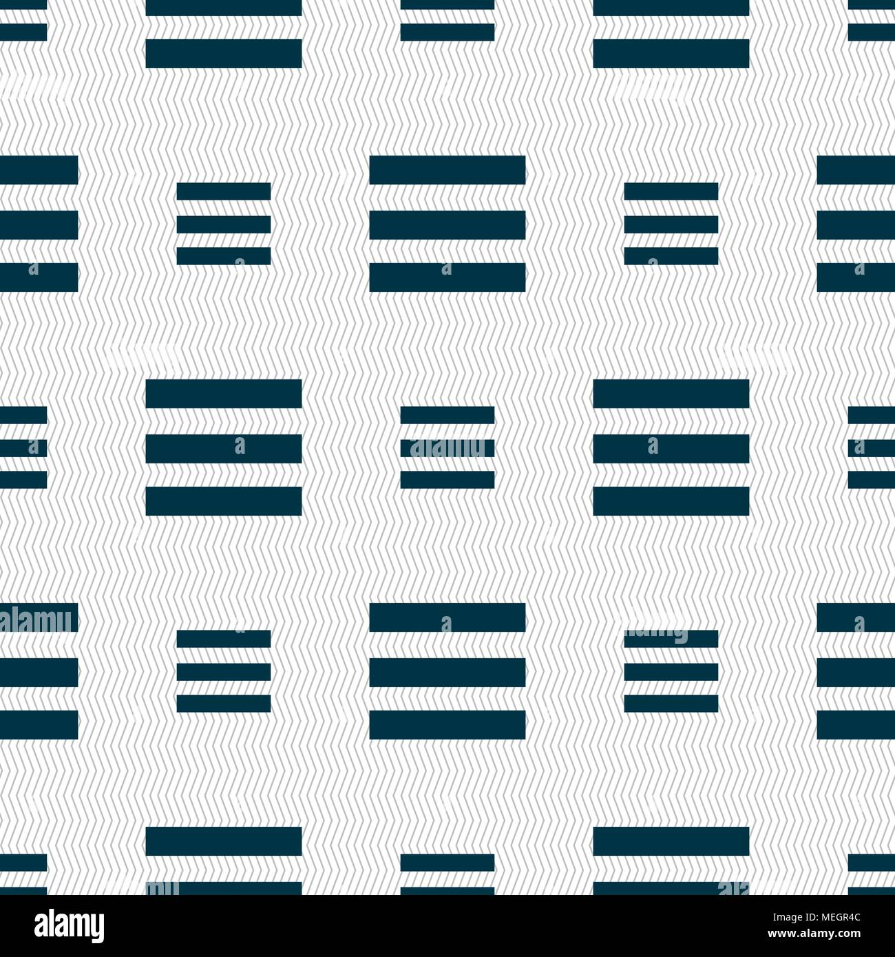 Align text to the width icon sign. Seamless abstract background with ...