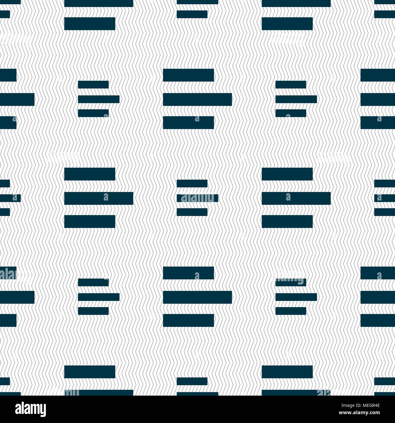 Left-aligned icon sign. Seamless abstract background with geometric ...