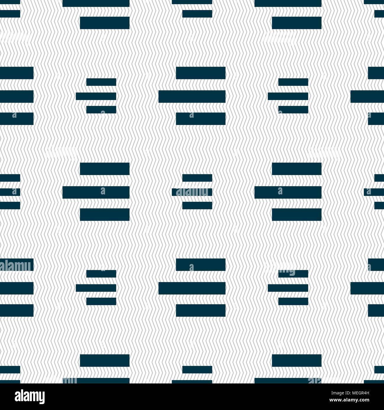 Right-aligned icon sign. Seamless abstract background with geometric ...