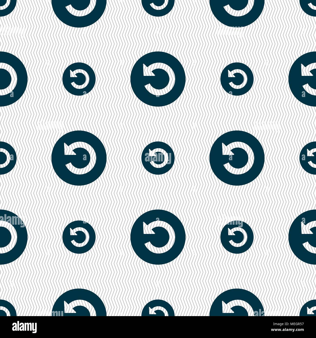 Upgrade, arrow icon sign. Seamless abstract background with geometric ...